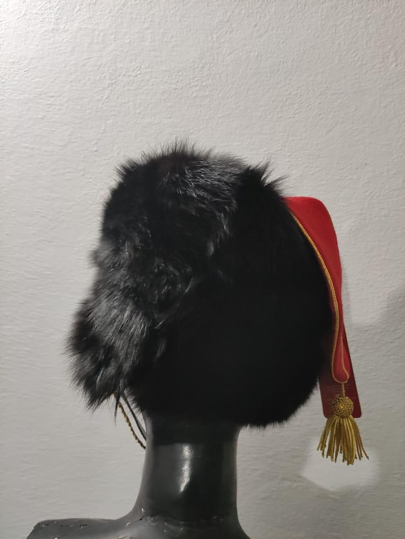 Napoleonic Hussar Guard Busby Hat: Leather Colback, Horse Hunter - Etsy