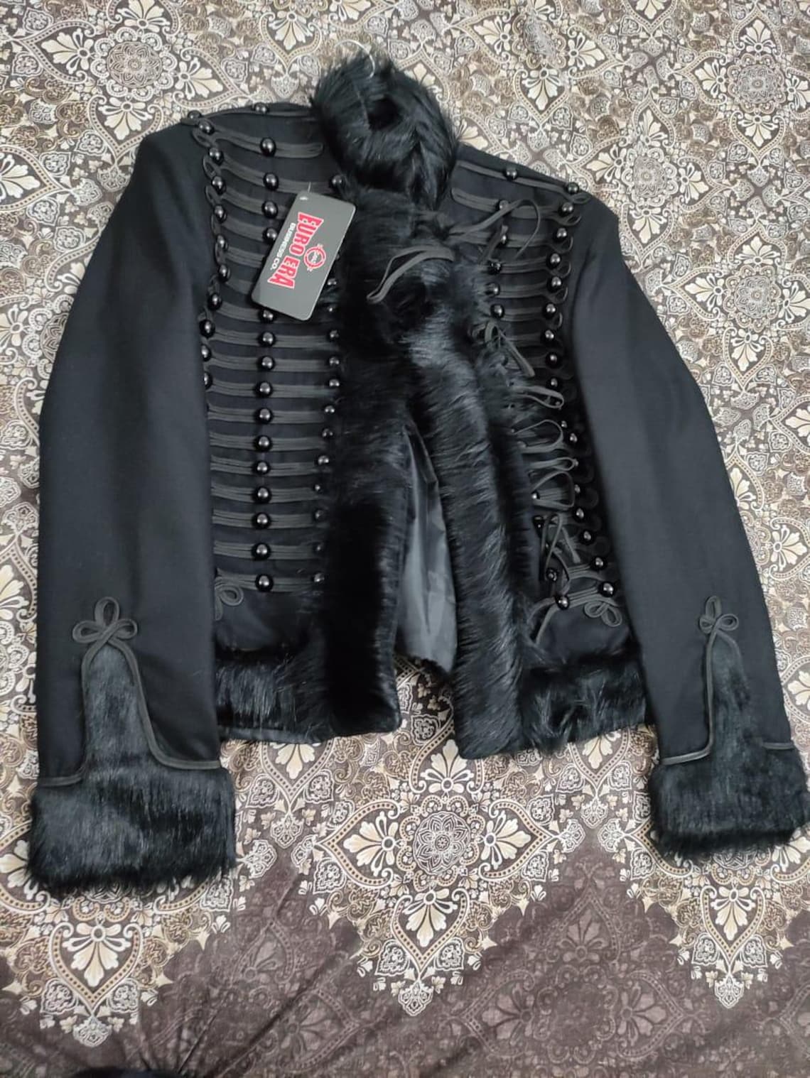 Napoleonic 18th Century Brunswick Officer Hussars Pelisse Tunic Jacket ...