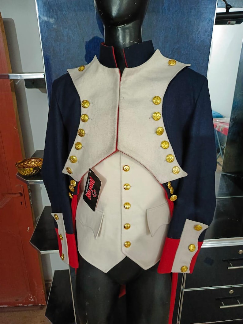 Napoleonic French Royal Guard Frock Coat & Waistcoat: Historical ...
