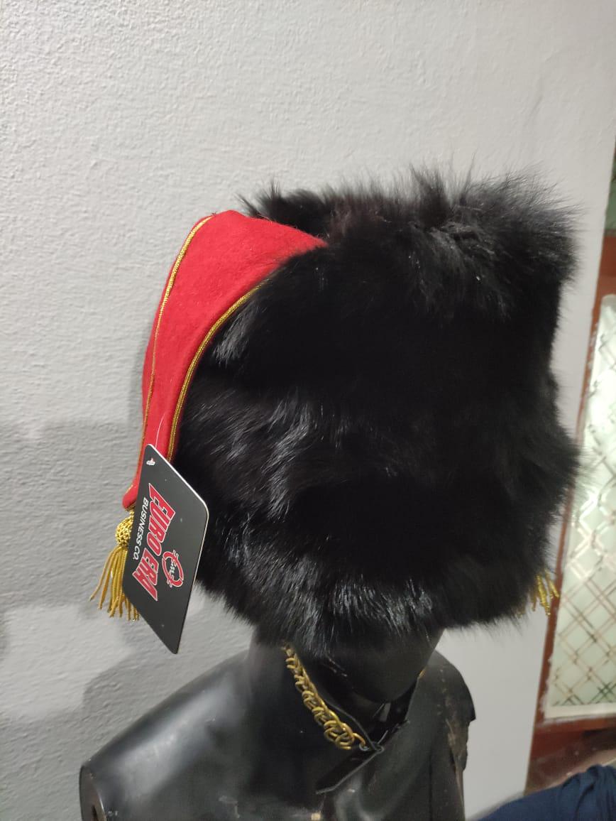 Napoleonic Hussar Guard Busby Hat: Leather Colback, Horse Hunter - Etsy