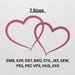 Interlocking Hearts Embroidery Design - Etsy