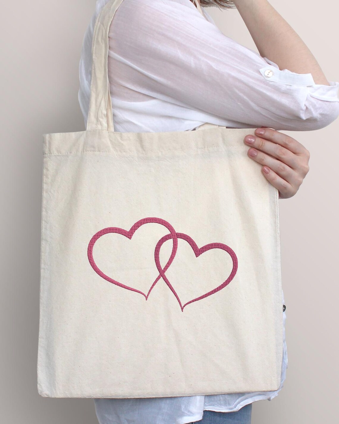 Interlocking Hearts Embroidery Design - Etsy