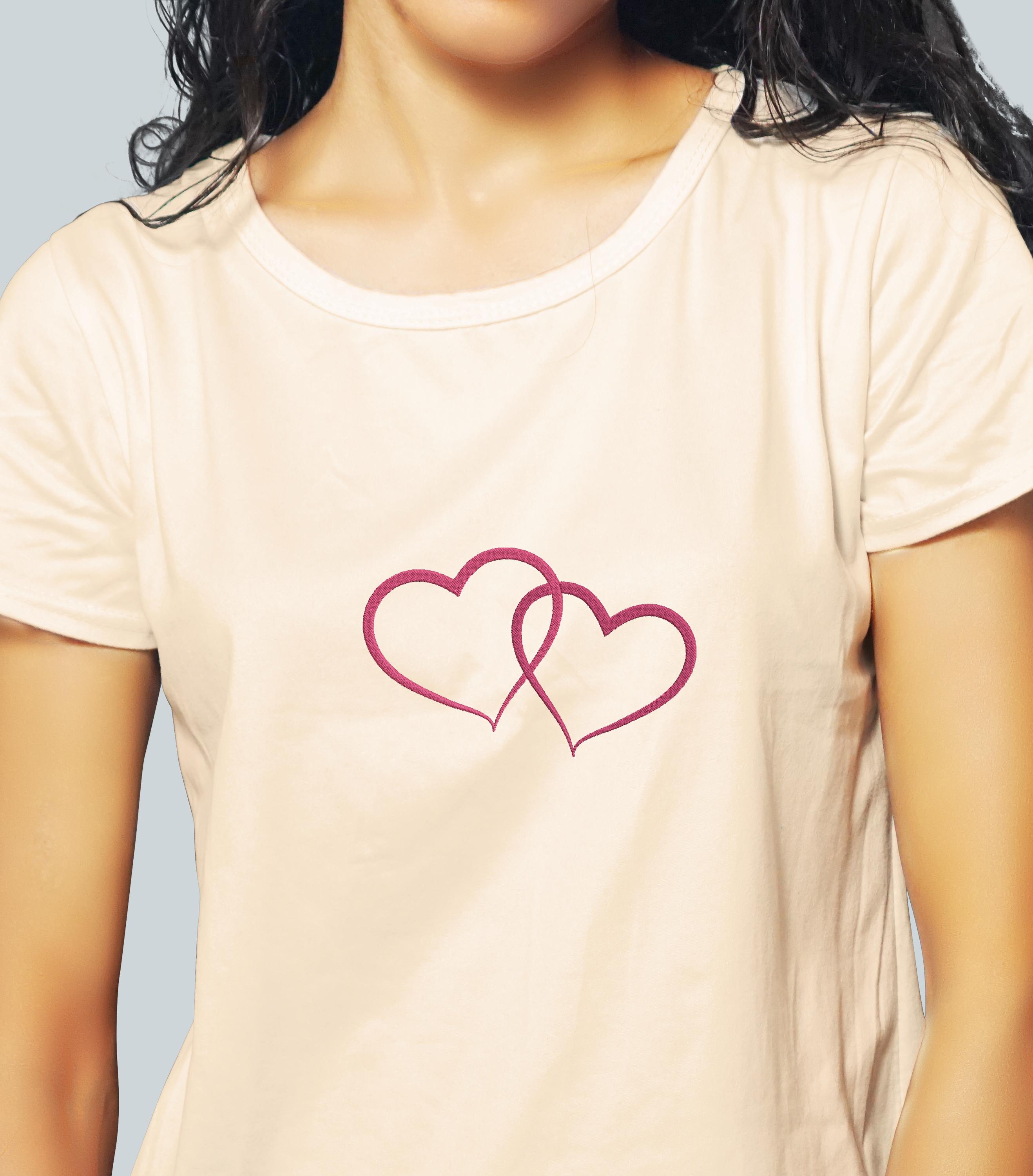 Interlocking Hearts Embroidery Design - Etsy