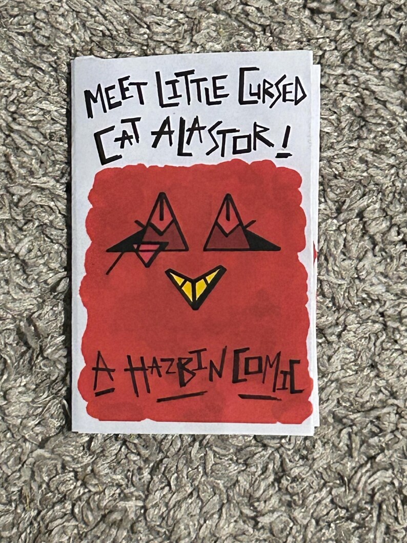 Meet Little Cursed Cat Alastor (A Hazbin Comic) - Etsy