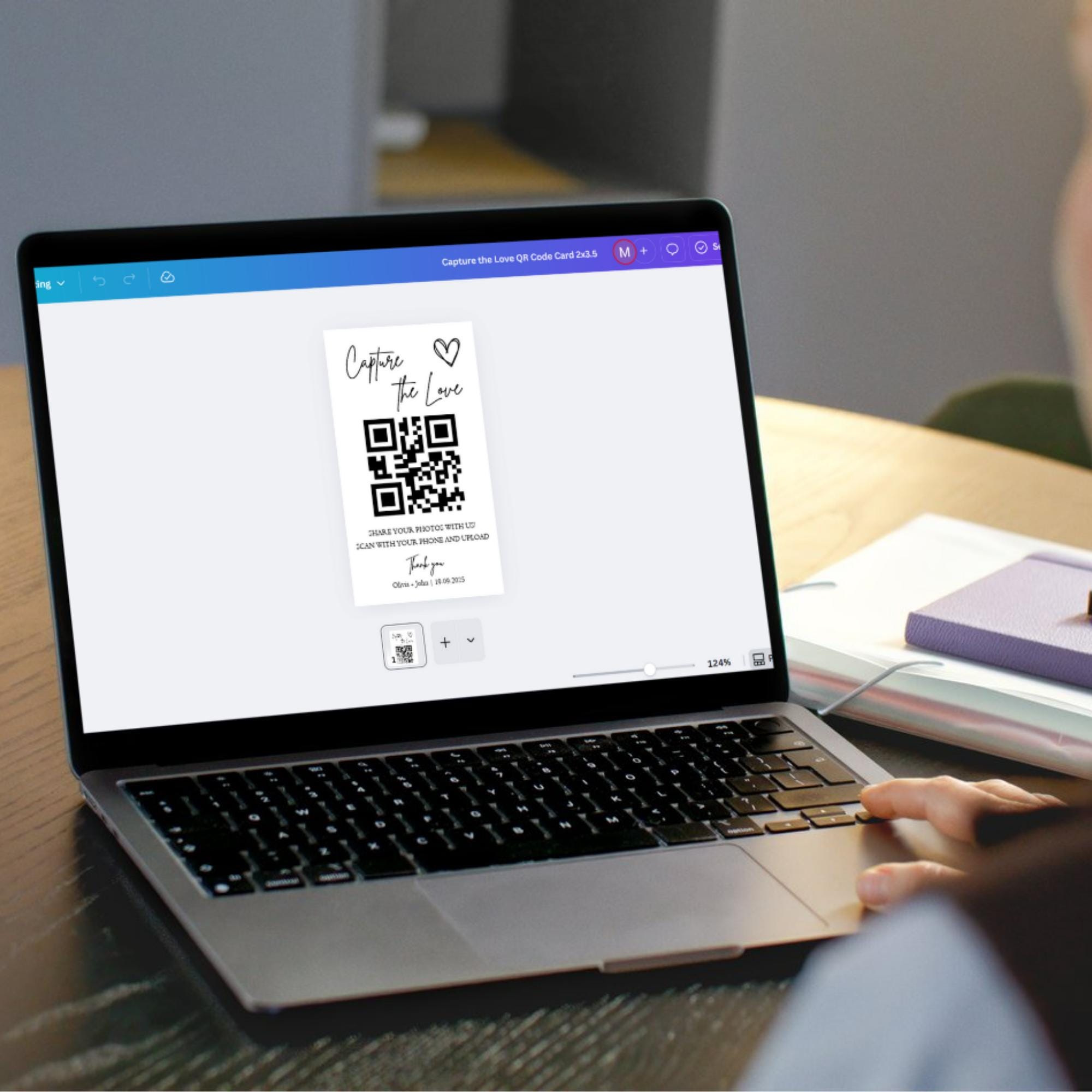 QR Code Wedding Photo Sharing Sign: Minimalist Instant Download - Etsy