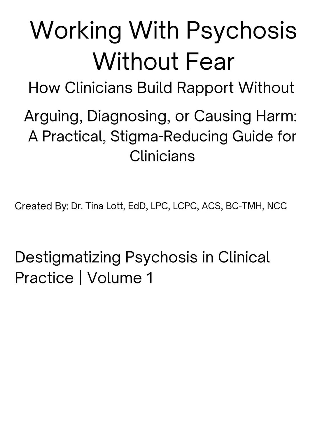 Working With Psychosis Without Fear - Etsy