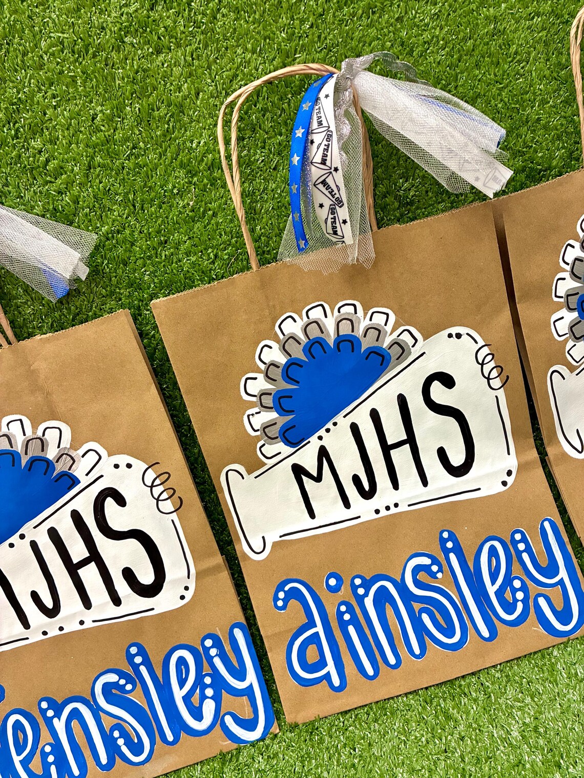 Hand Painted Cheer Gift Bag-personalized Cheerleader Gift | Cheer Team ...