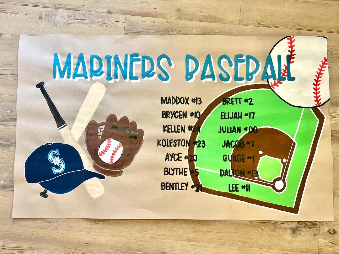 Baseball Team Banner - Etsy