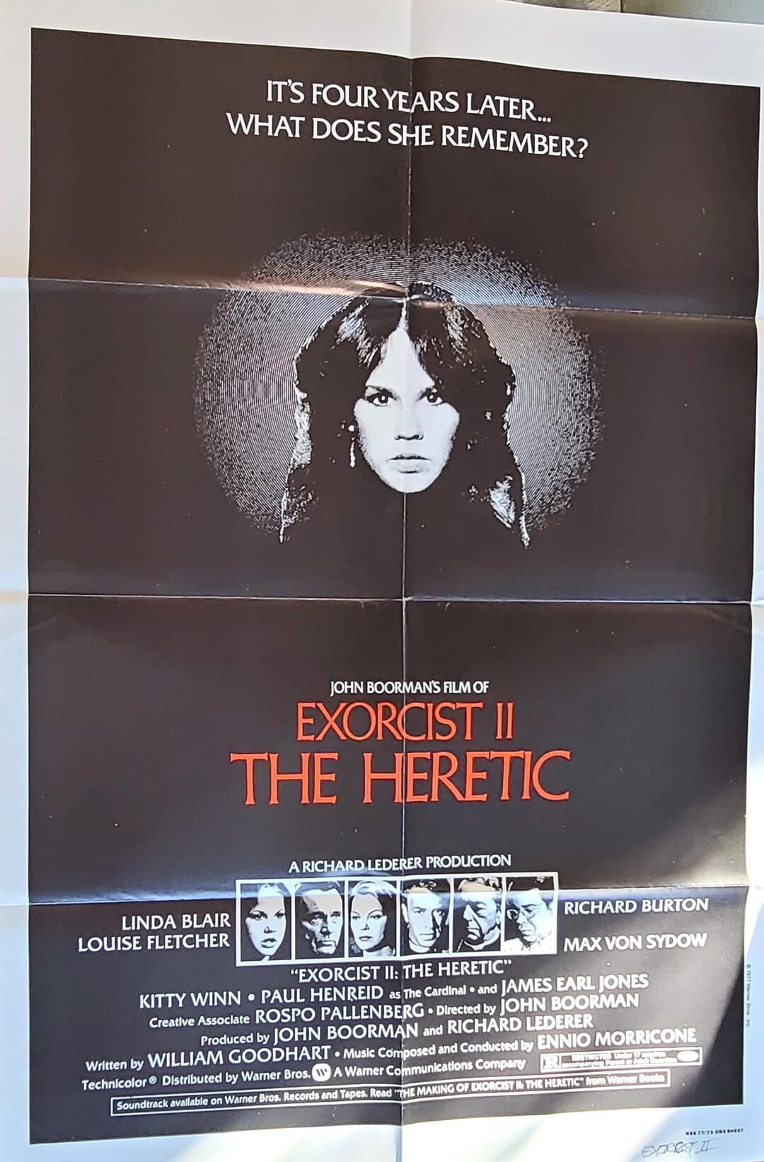 Exorcist II: the Heretic (1977) Original 1-sheet Movie Poster - Etsy