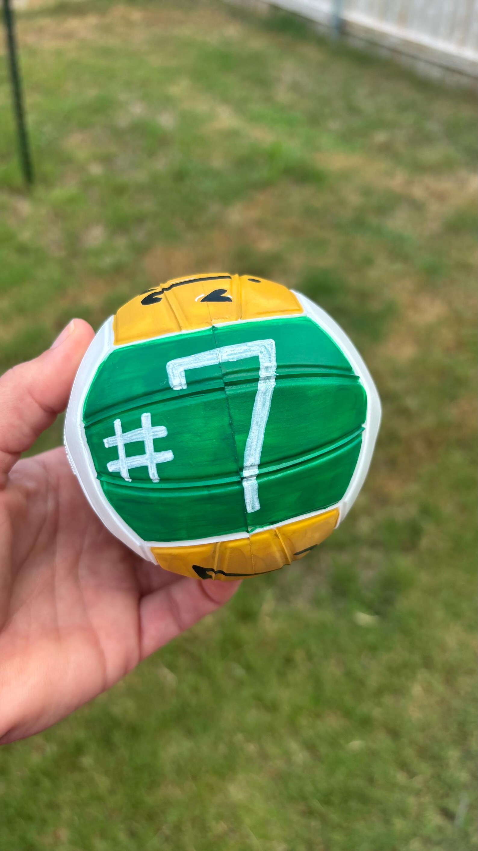 Hand-painted Mini Volleyball: Custom Team Keepsake, Senior Night Gift ...