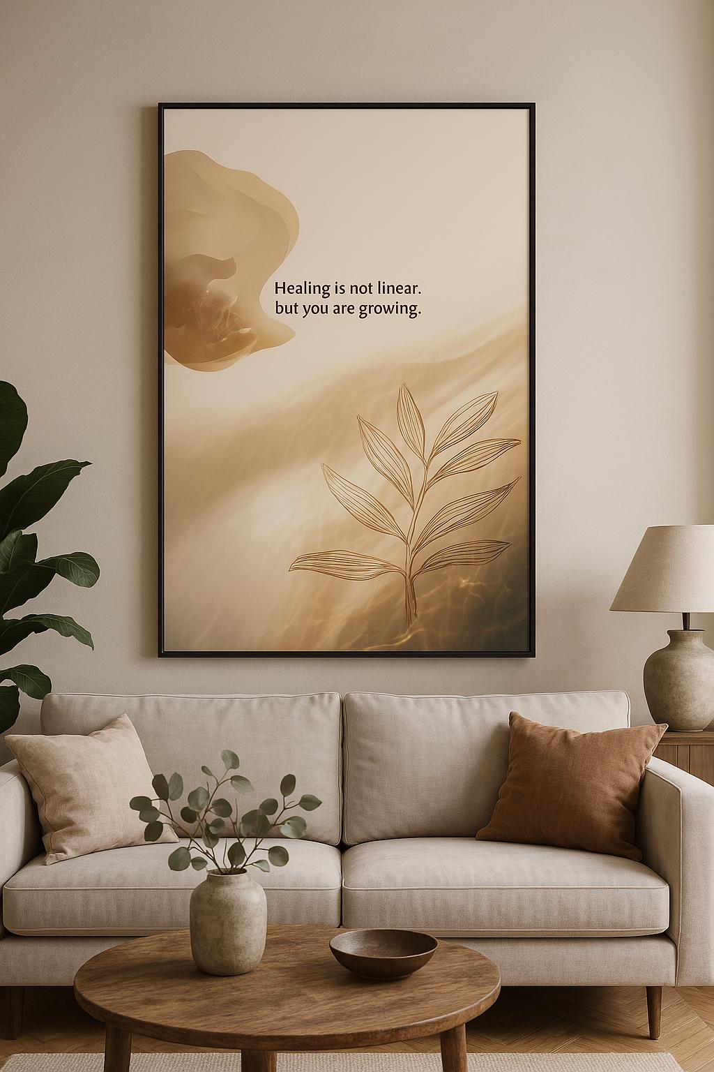 Healing Wall Art – Mental Health Affirmation Wall Art, Self-love ...