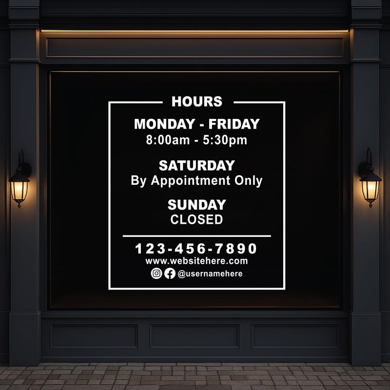 Store Hours Sign - Etsy