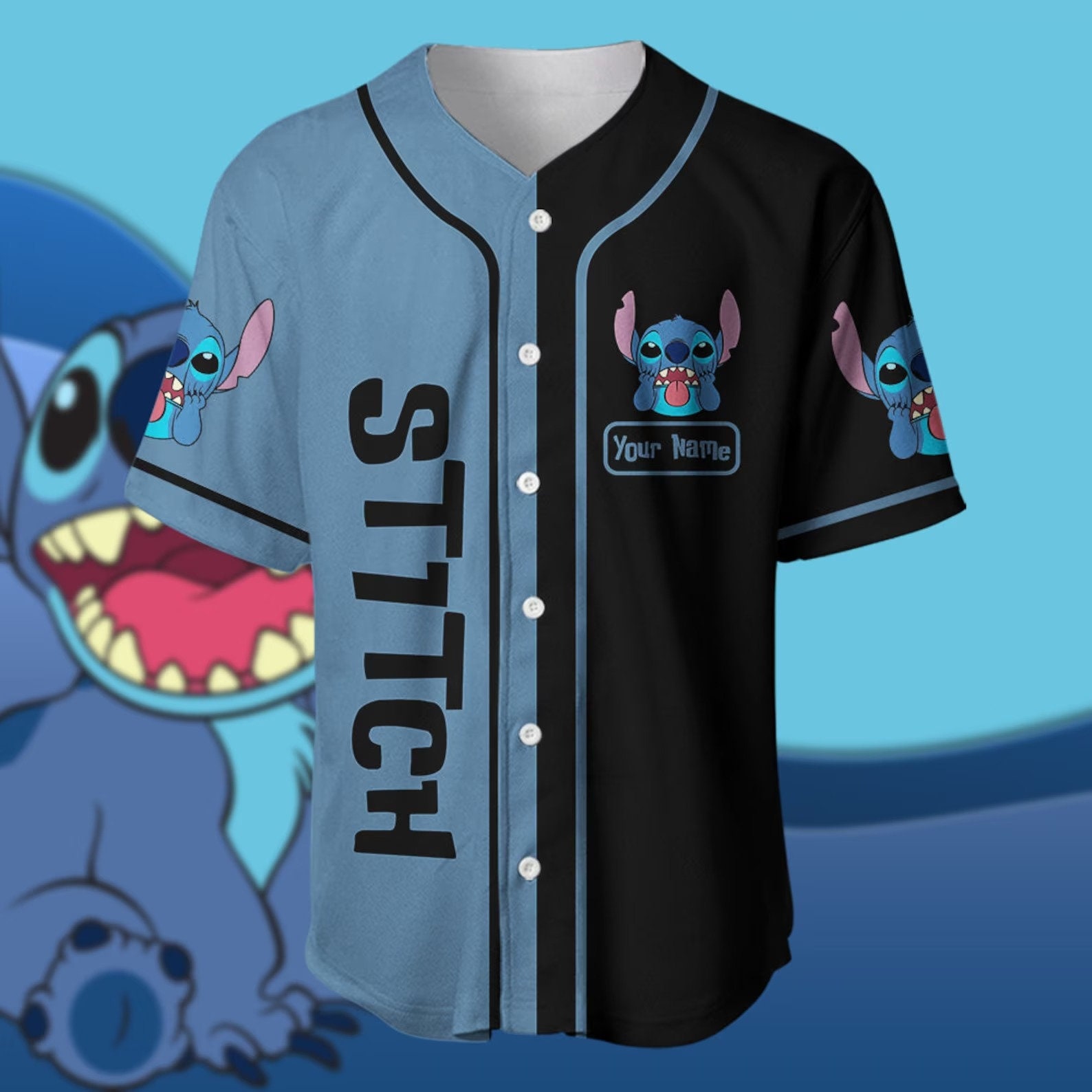 Disney Lilo & Stitch Baseball Jersey sold by Coauthor Margarette | SKU ...