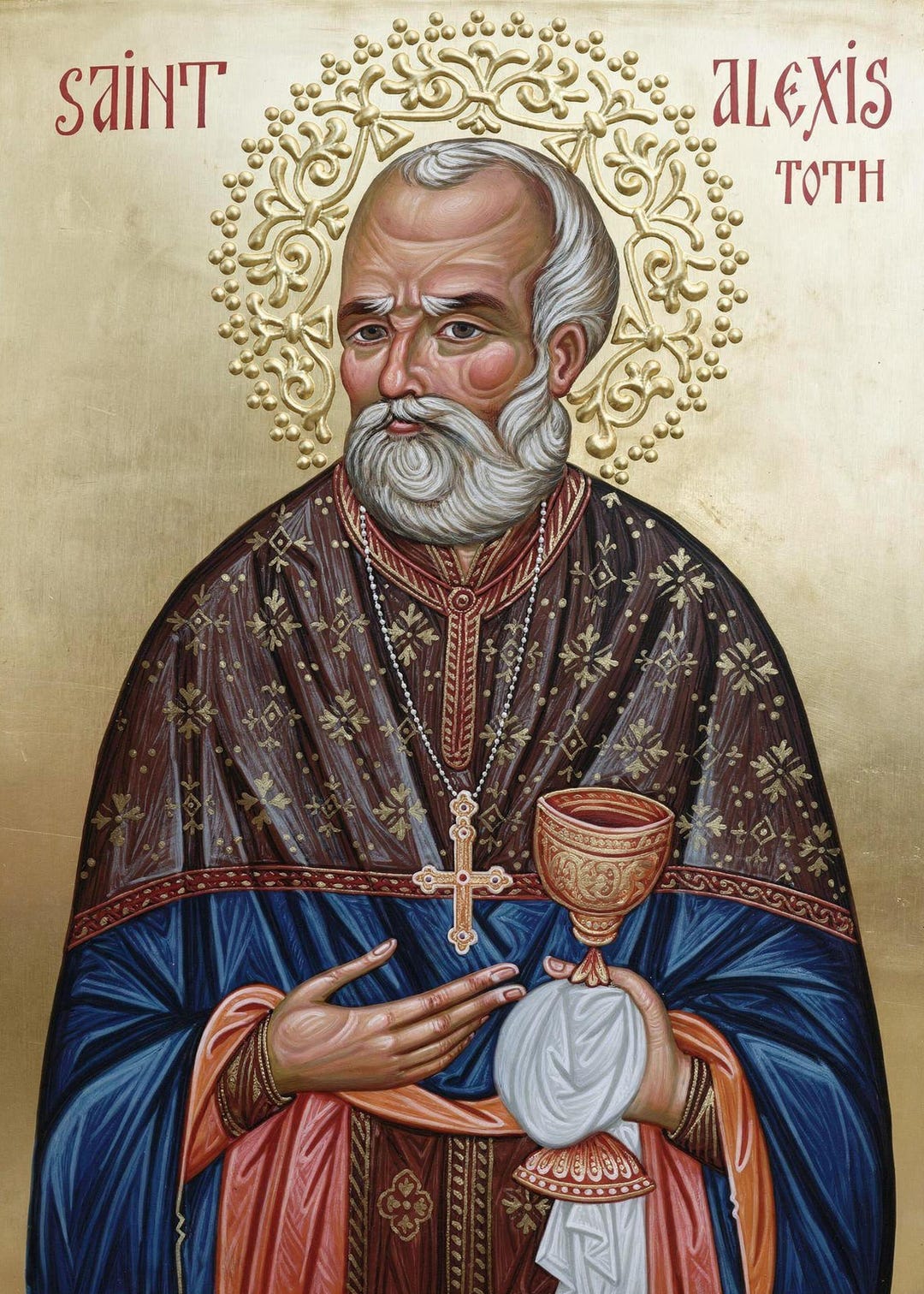 Mounted Handmade Icon | St. Alexis Toth - Etsy