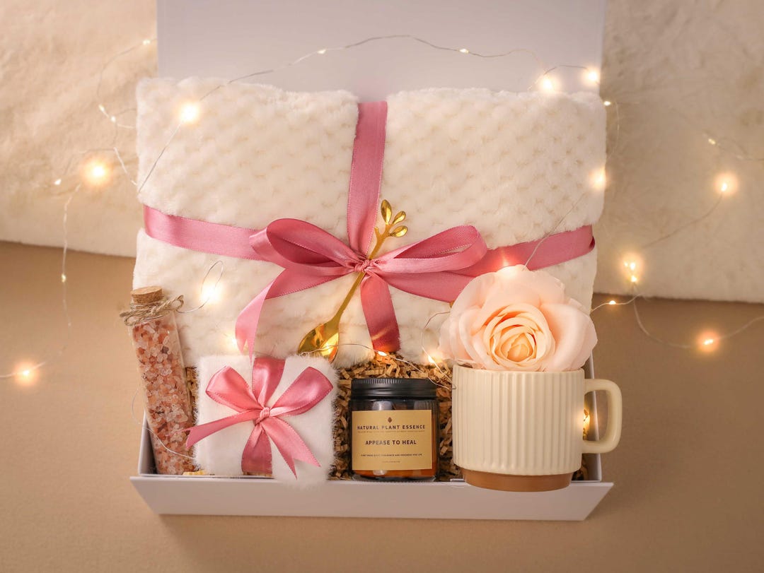 Winter Gift Basket, Hug in A Box, Encouragement Gift, Mom Gift Set ...