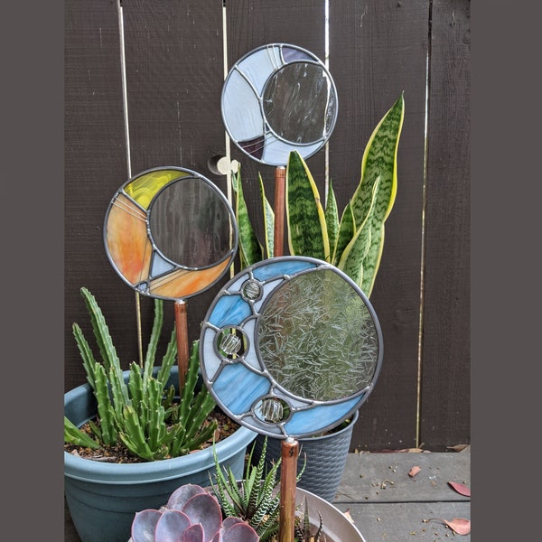 Stained Glass Garden Stakes - Etsy
