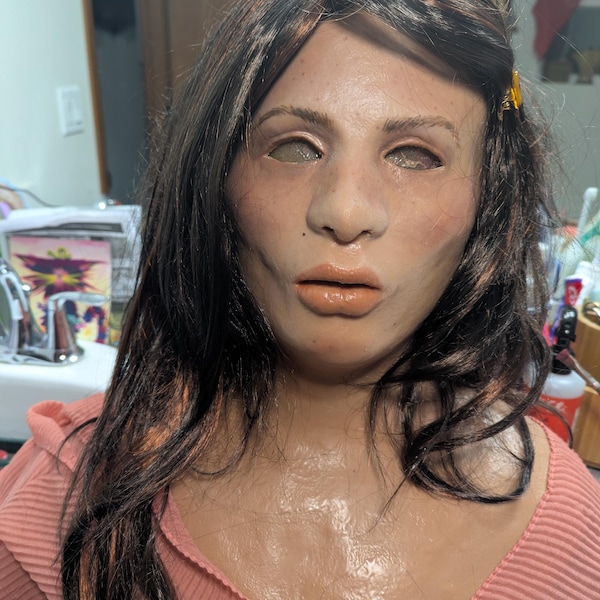 Realistic Female Mask - Etsy