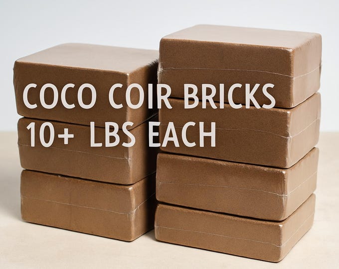 Coco Coir Brick 10 Lb (5 Kg) | Natural Growing Medium | 1/4, 1/2 ...