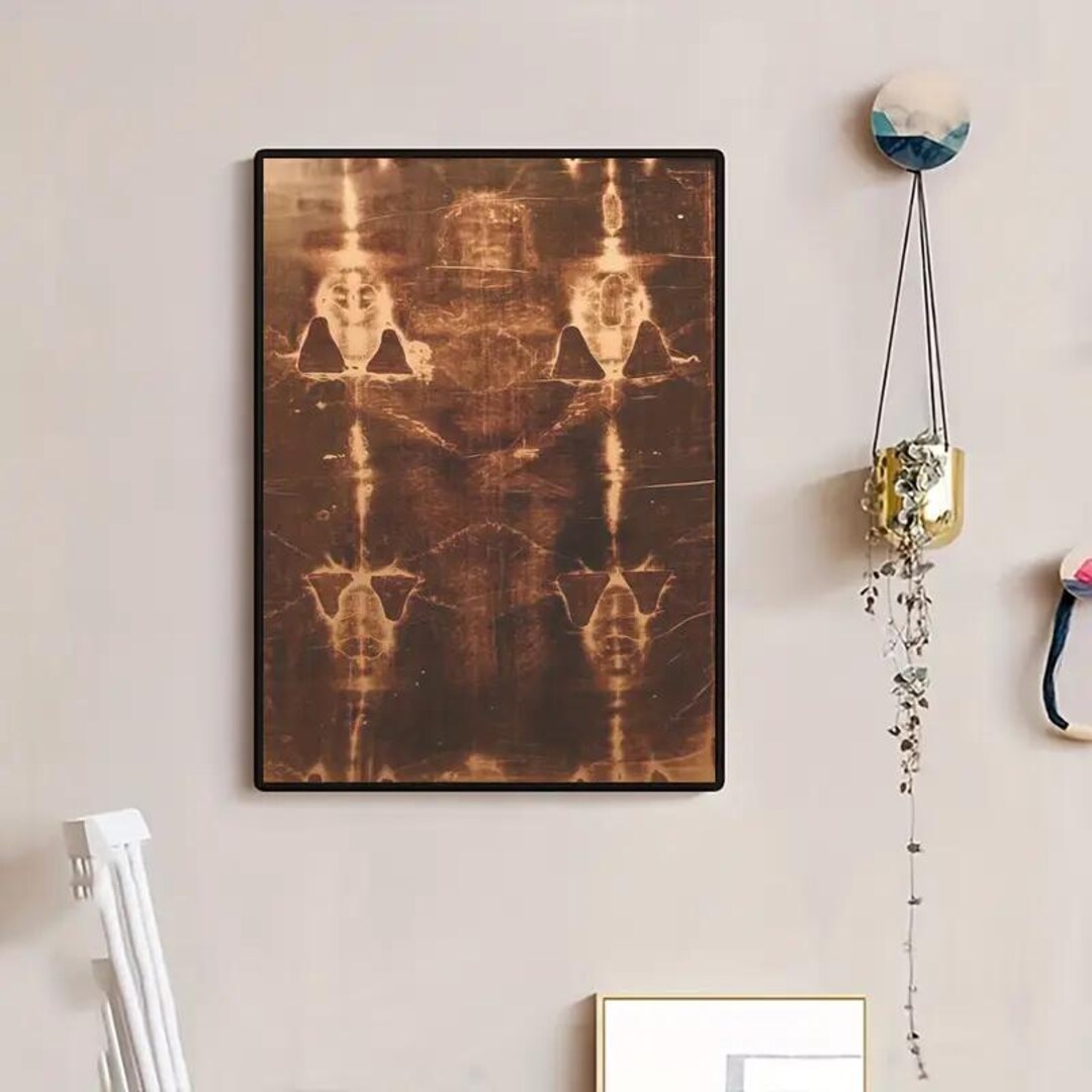 Art Print Jesus Christ in the Shroud of Turin, Unique Religious Wall ...