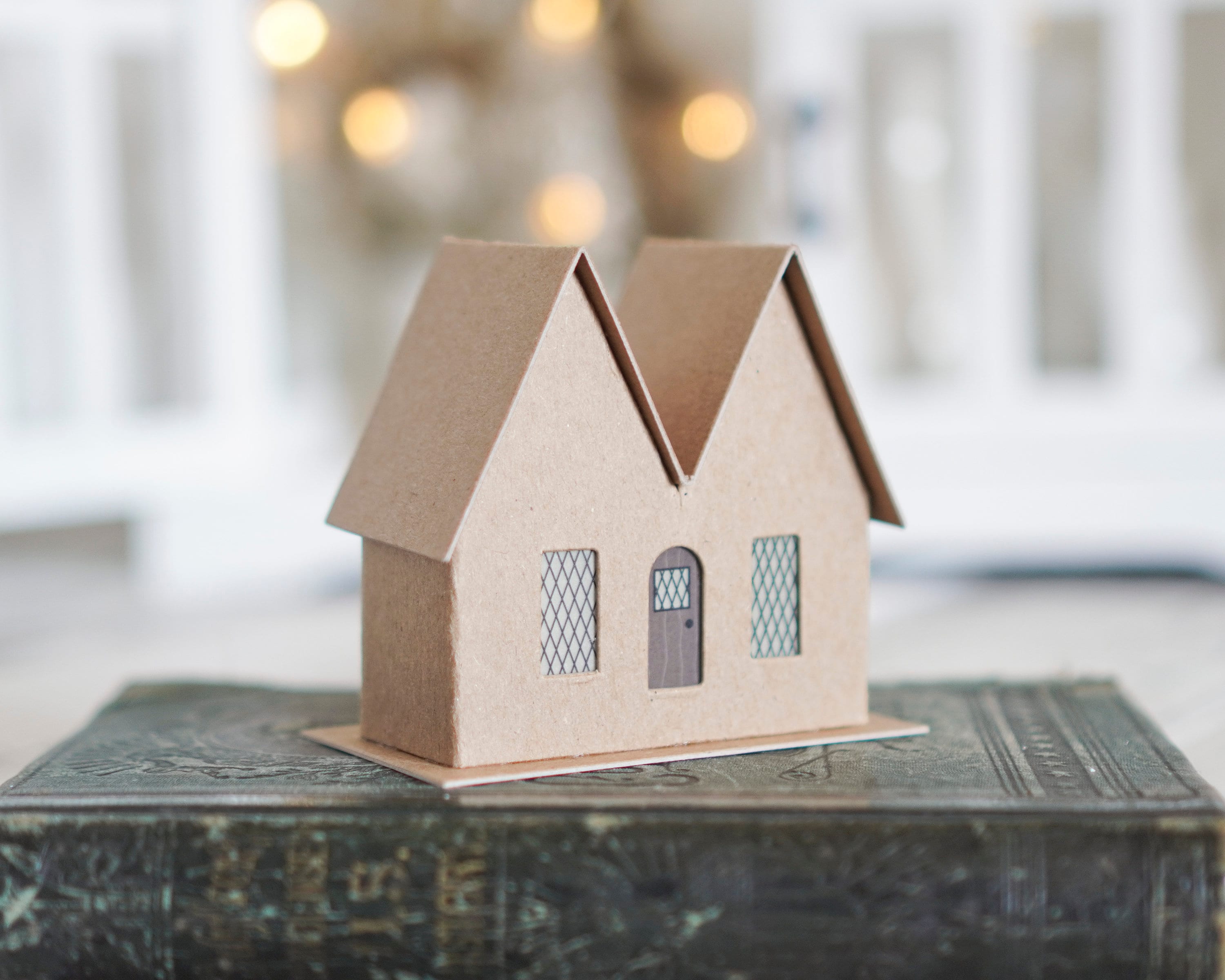 Putz House Kit - DIY Flat Pack Chipboard Christmas MANOR HOUSE - Etsy