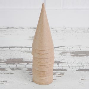 Paper Mache Cones - Small 4 Inch Pressed Cardboard Craft Cones, 12 Pcs ...