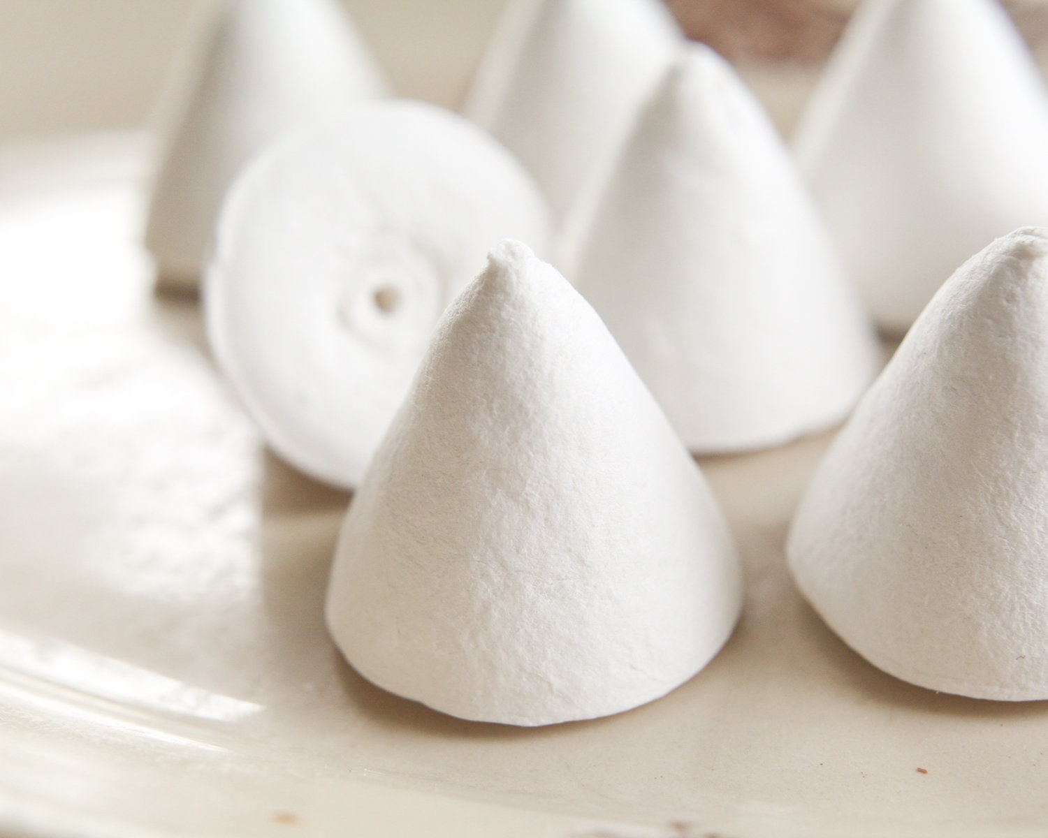 Spun Cotton Cones 40mm Rounded Cone Craft Shapes 8 Pcs. - Etsy