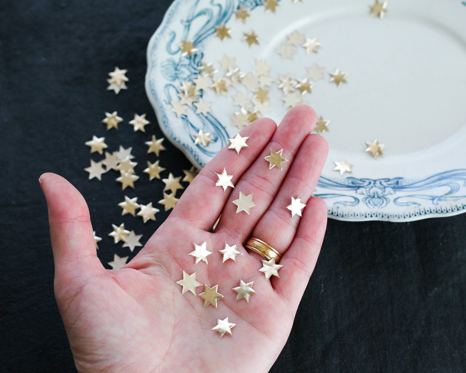 Tiny Paper Stars Gold Foil Die Cut Star Shapes 100 Pcs. - Etsy