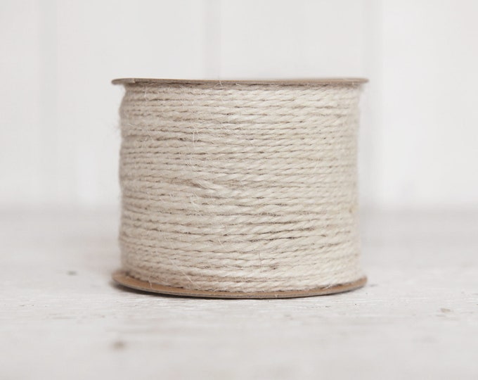 Jute Twine 100 Yard Spool of Twine, 2-ply Rustic Craft String, Ivory ...