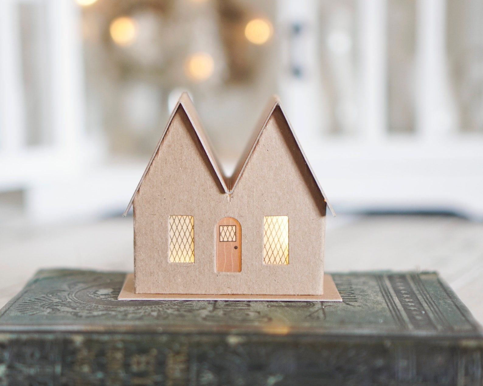 Putz House Kit - DIY Flat Pack Chipboard Christmas MANOR HOUSE - Etsy