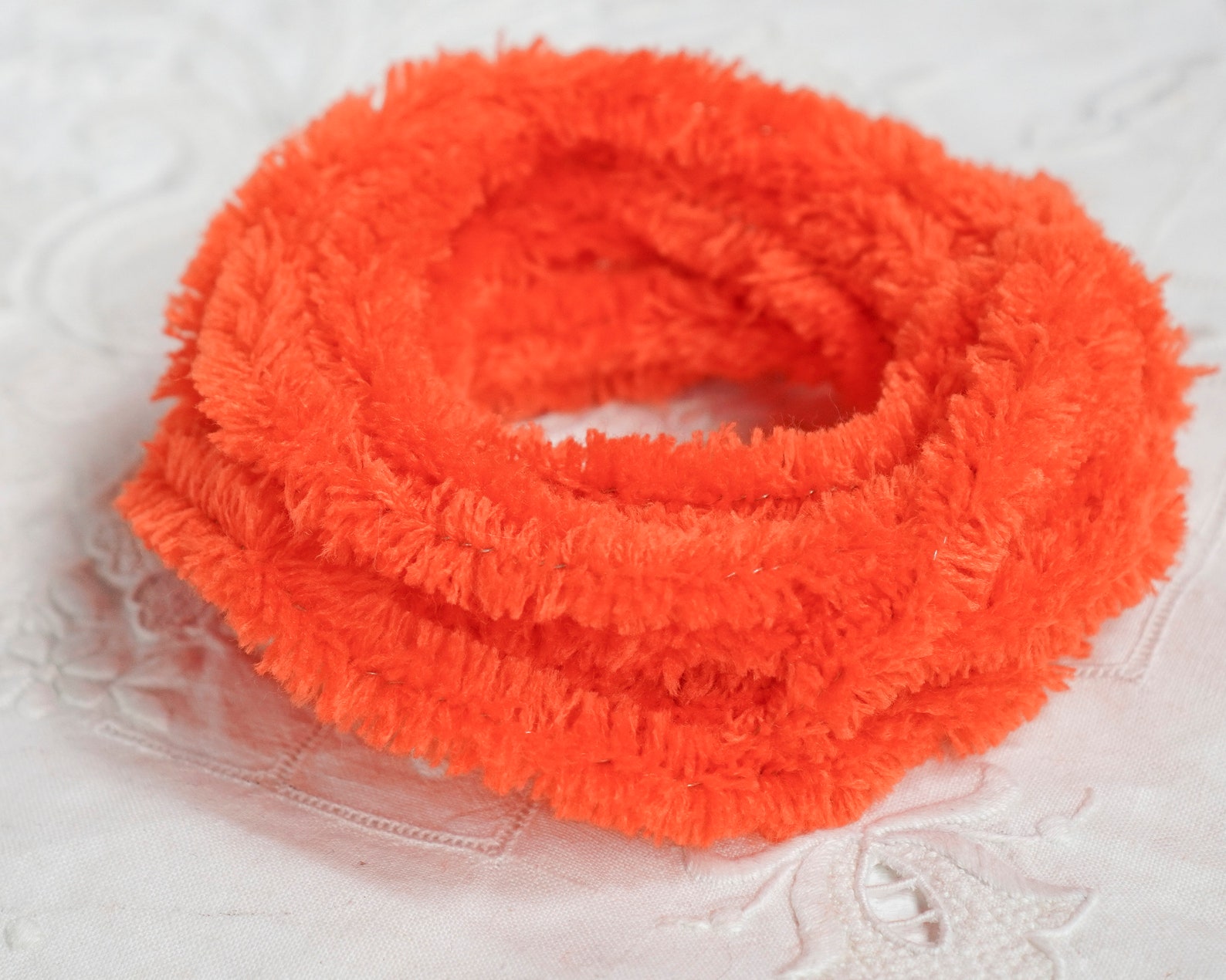 Wired Orange Yarn Trim - Fluffy Yarn Fur Craft Cord, 3 Yds. - Etsy