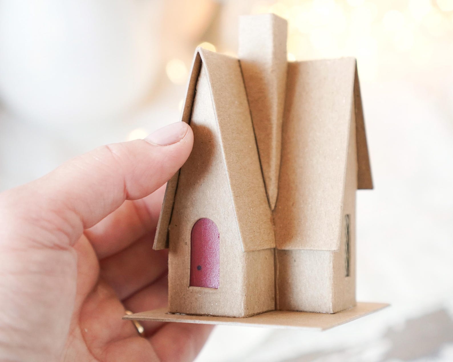 DIY Putz House - Flat Pack Chipboard STORYBOOK COTTAGE Kit - Etsy