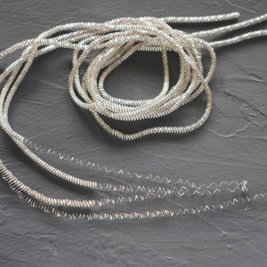 German Crinkle Wire - Silver Spiral Stretch Wire Trim, 4 Strands - Etsy