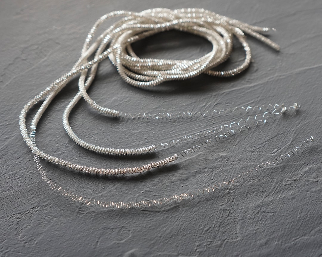 German Crinkle Wire - Silver Spiral Stretch Wire Trim, 4 Strands - Etsy