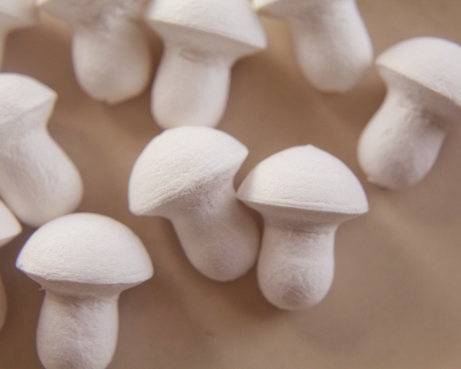 Large Button Mushrooms 34 X 40mm Spun Cotton Craft Shapes - Etsy