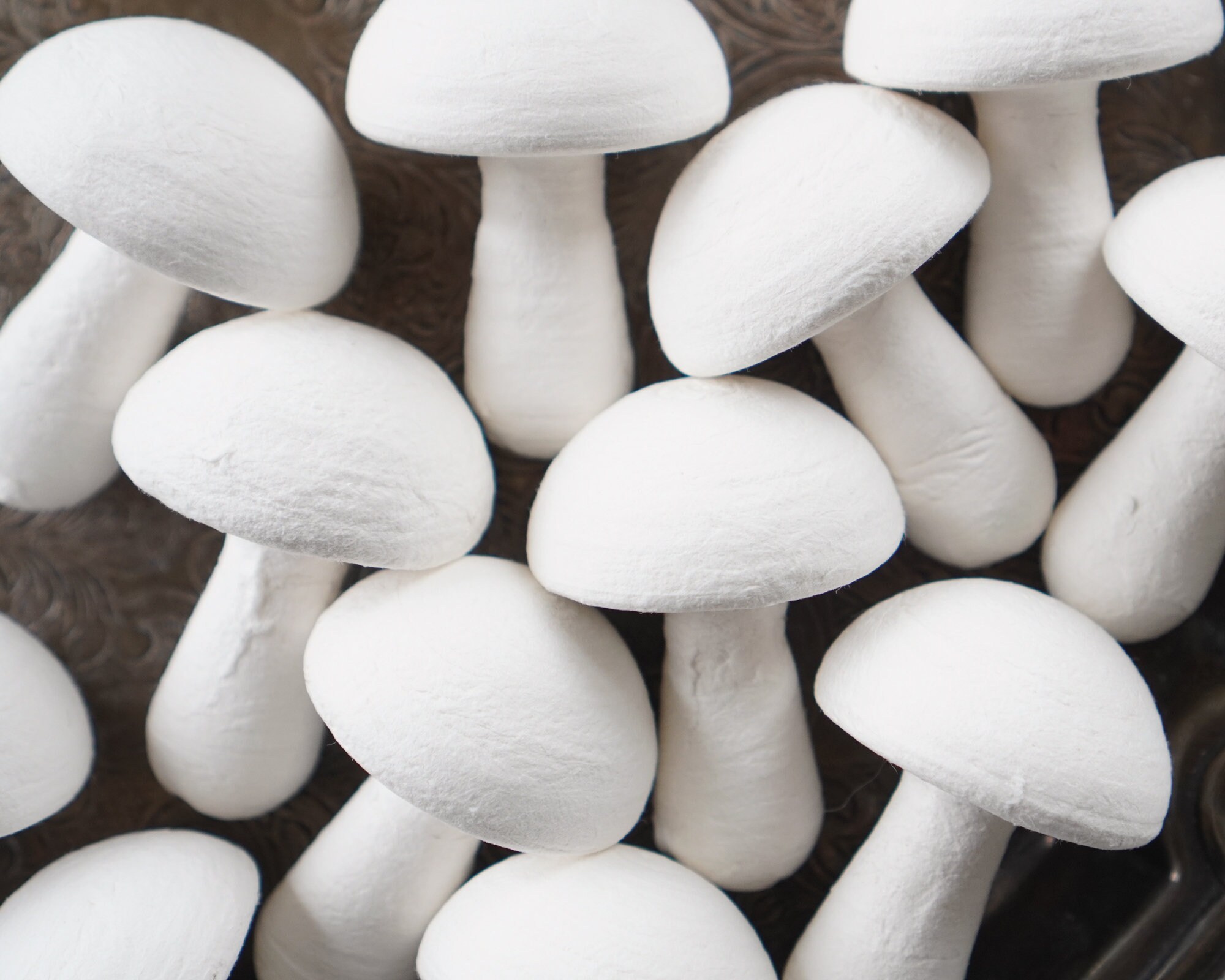Tall Toadstools - Large Spun Cotton Mushrooms 50 X 35mm, 12 Pcs. - Etsy