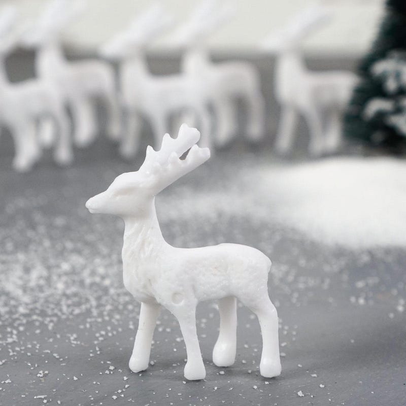 Mini Reindeer White - Etsy