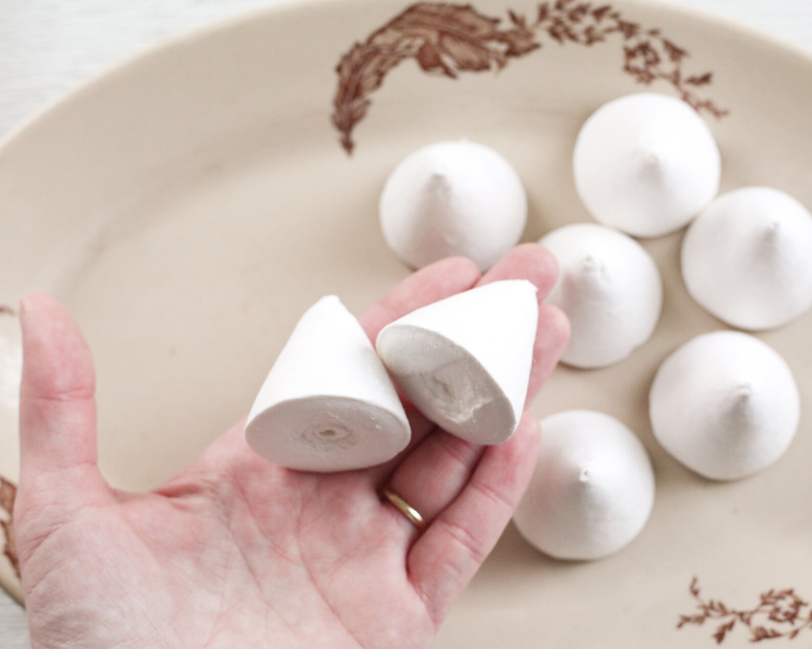 Spun Cotton Cones 40mm Rounded Cone Craft Shapes 8 Pcs. - Etsy