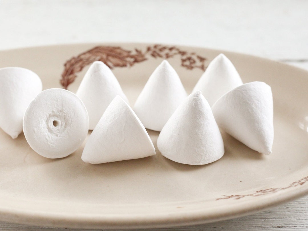 Spun Cotton Cones, 40mm Rounded Cone Craft Shapes, 12 Pcs. - Etsy