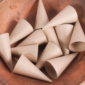 Paper Mache Cones - Small 4 Inch Pressed Cardboard Craft Cones, 12 Pcs ...