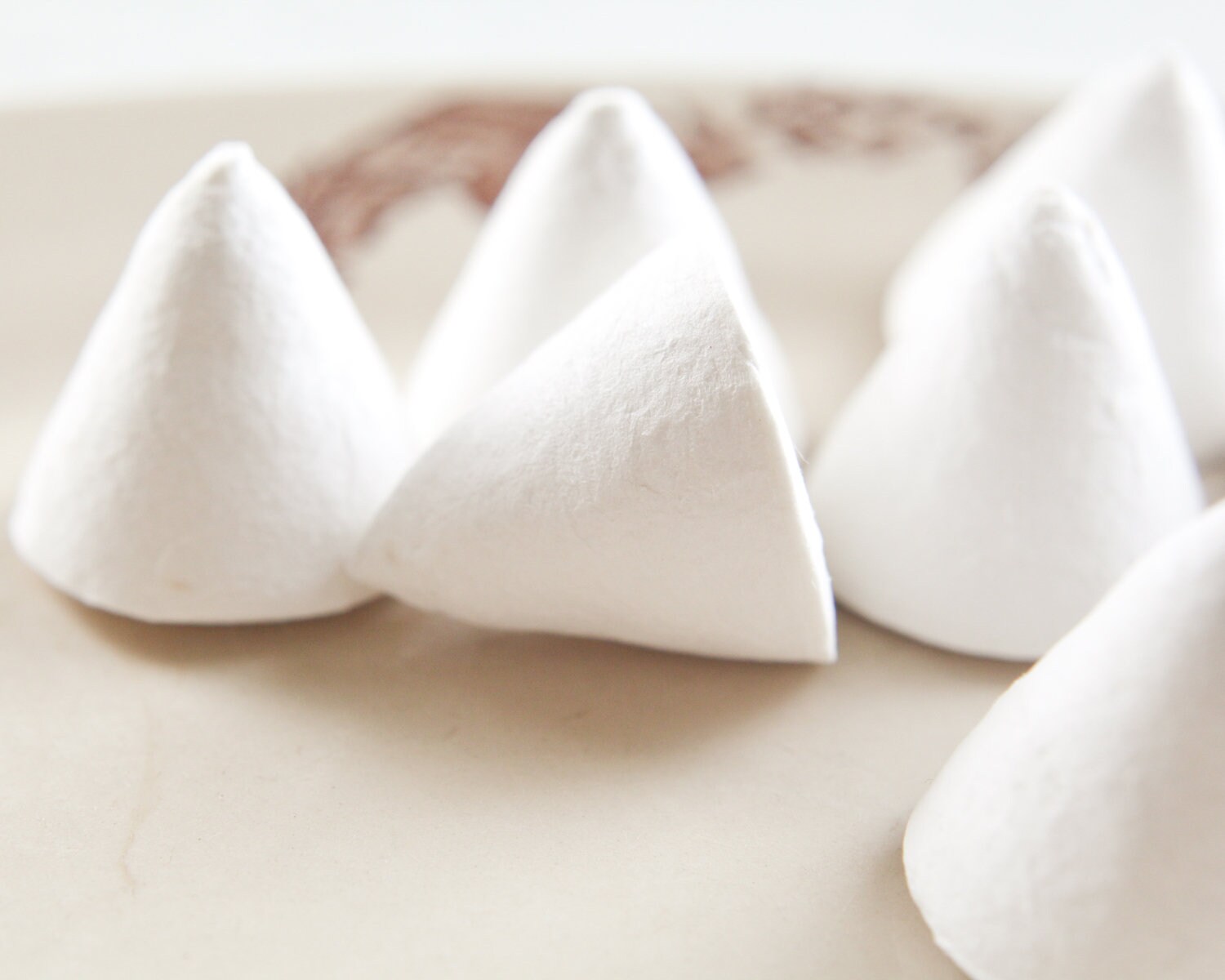 Spun Cotton Cones 40mm Rounded Cone Craft Shapes 8 Pcs. - Etsy