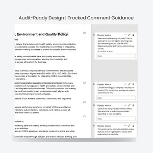 HSEQ Policy & Objectives Toolkit | ISO 45001, 14001, 9001 Aligned | Editable + Quick Start Guide ...