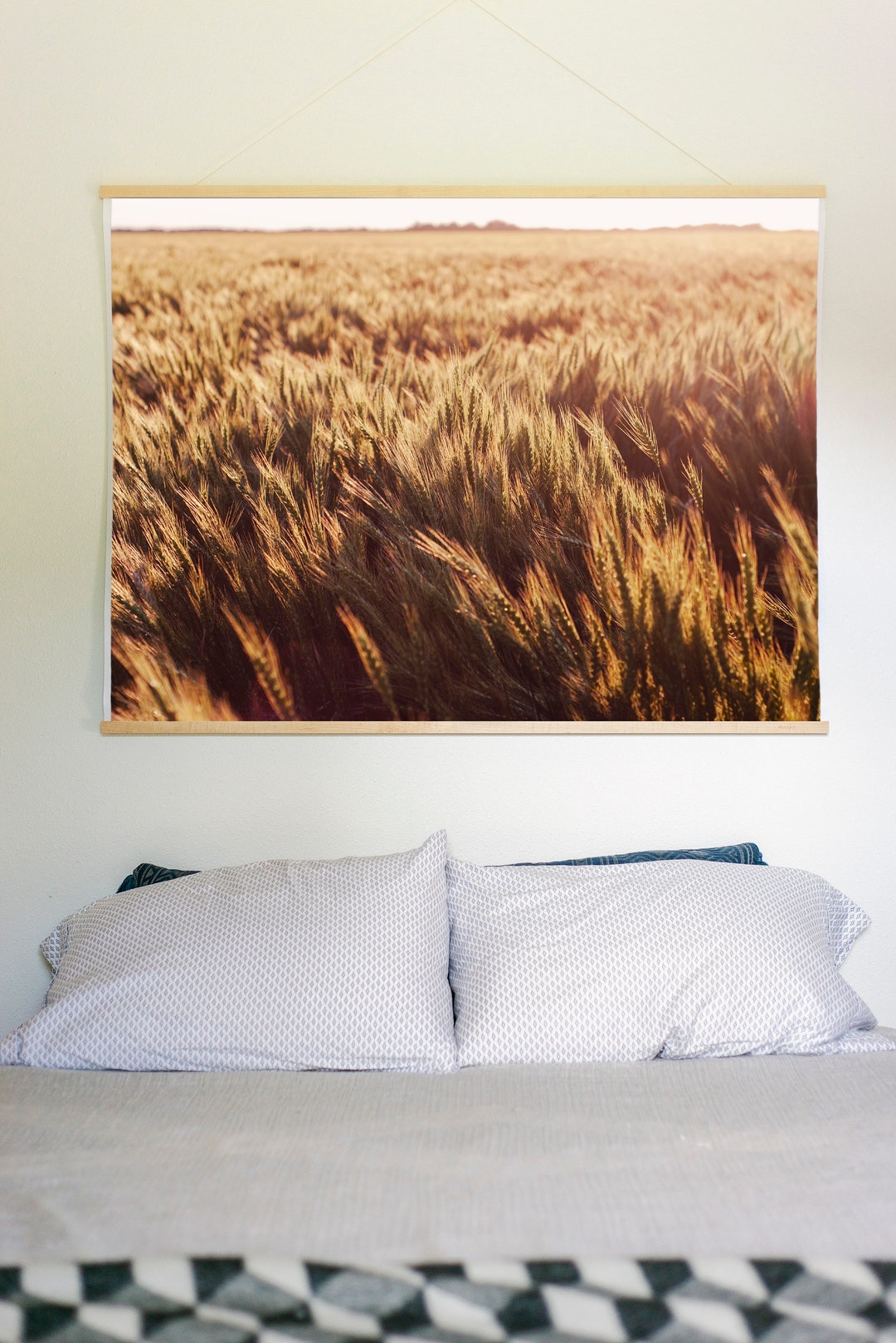 Wheat Field Print, Farm Landscape Art, Farmhouse Wall Decor, Kansas Art ...