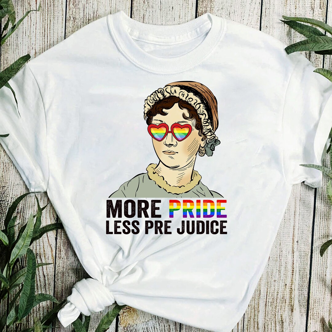 More Pride Less Prejudice LGBTQ Shirt, Woman Pride Shirt,proud Ally ...