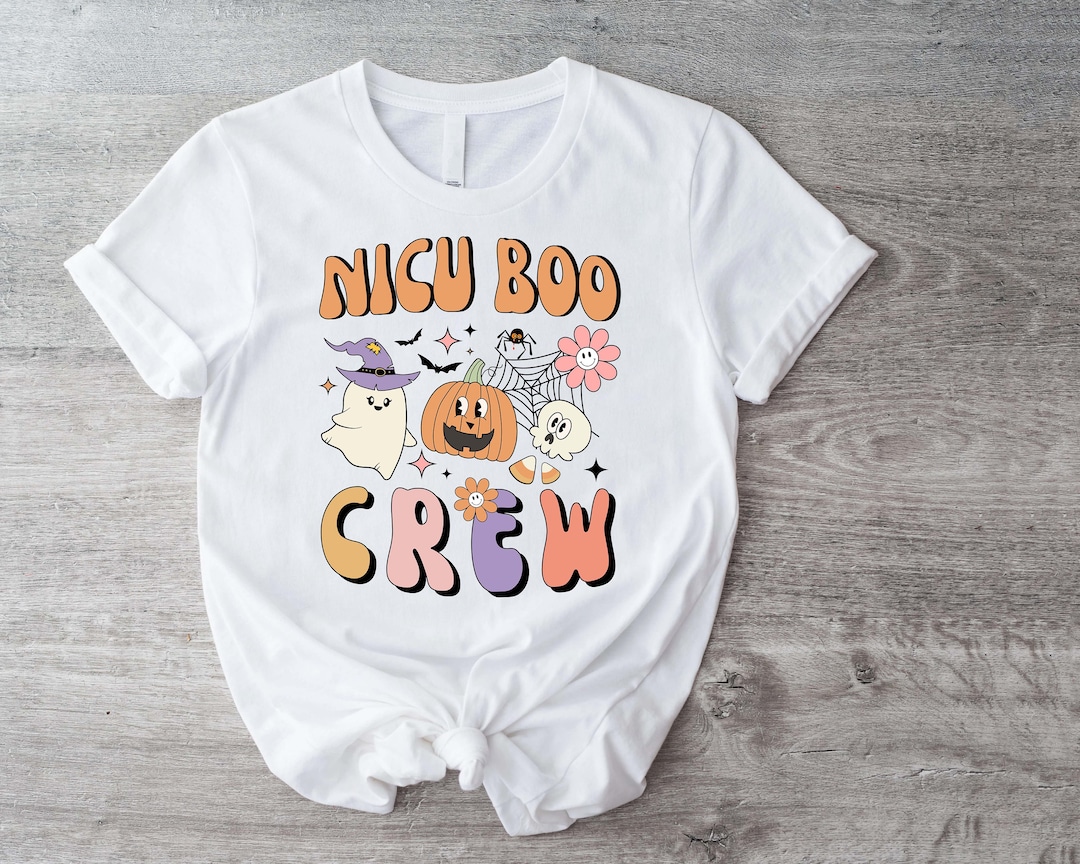 NICU Boo Crew Nurse Halloween Shirt Neonatal ICU Unit RN Tech - Etsy