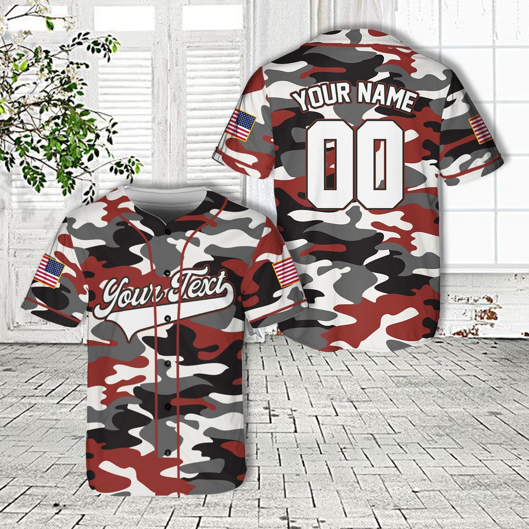 Custom Leopard Print Pattern Color Baseball Jersey Personalized ...