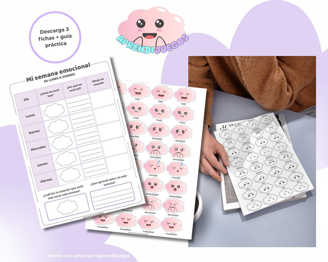 Printable Children's Emotions Record Sheet – My Emotional Week (PDF A4 ...
