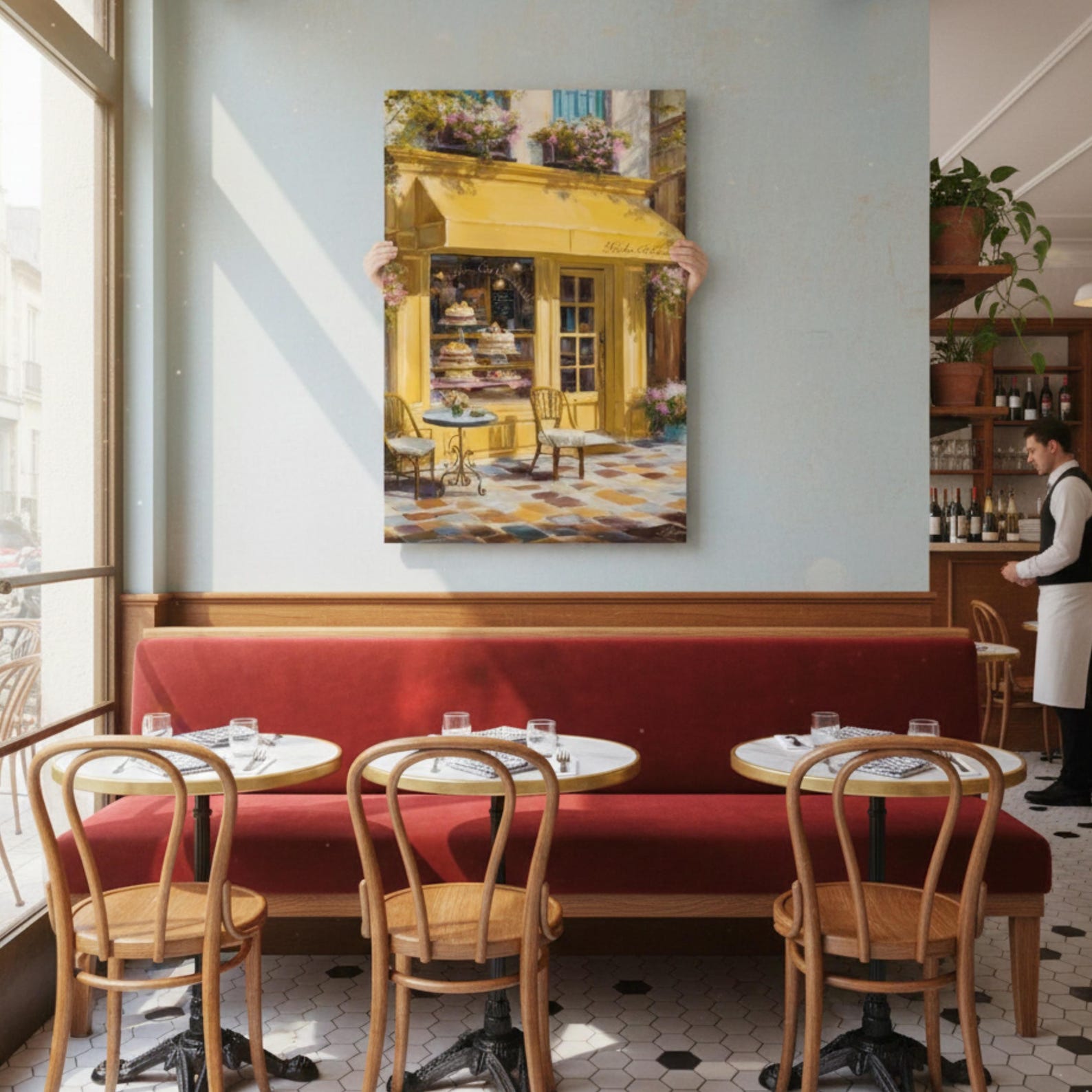 Paris Patisserie - Romantic French Bakery Wall Art, Cozy Paris Café ...