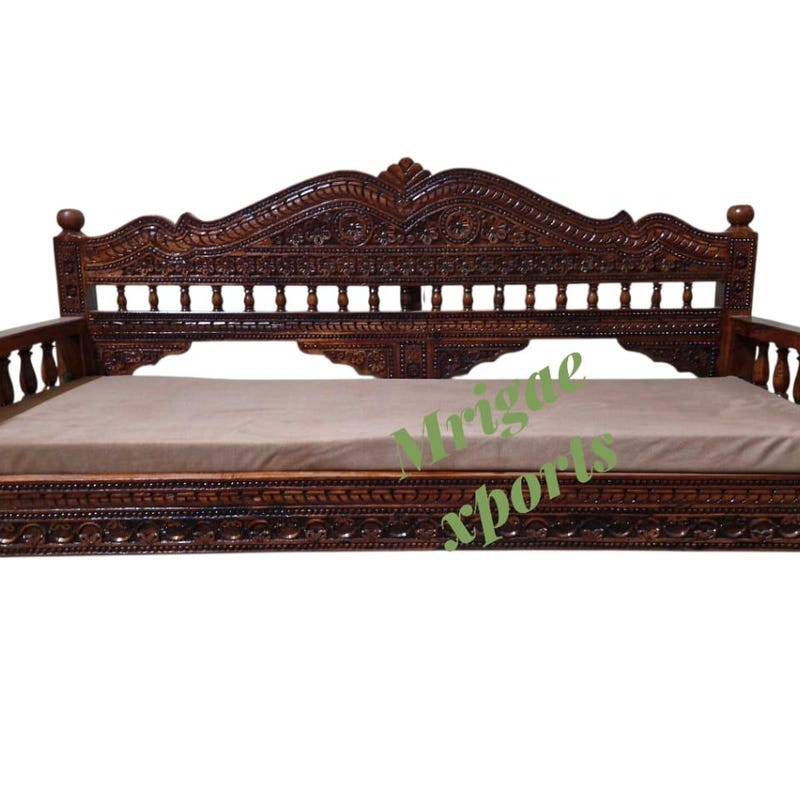 Indian Carved Bed - Etsy