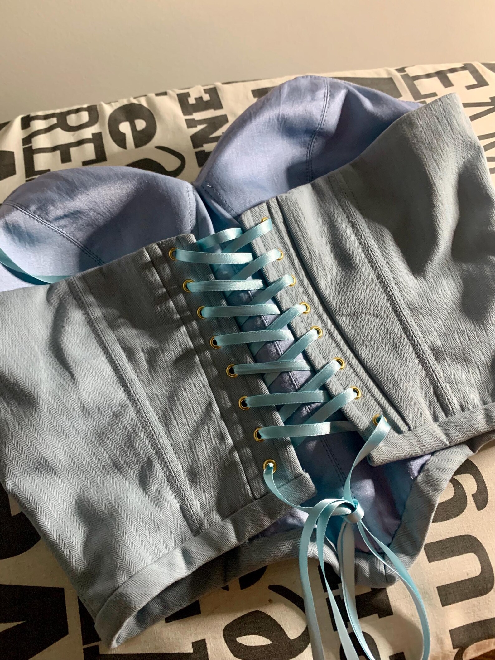Corset in a Box Kit - Evie - DUSTY BLUE - Etsy