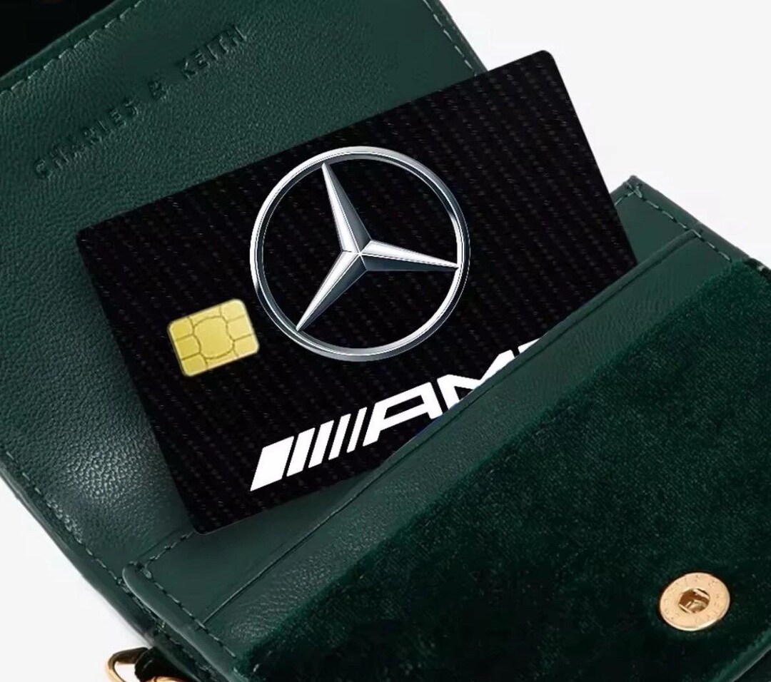 AMG Mercedes-benz Credit Cardand Debit Card (4) Skins Glue Over Bank ...